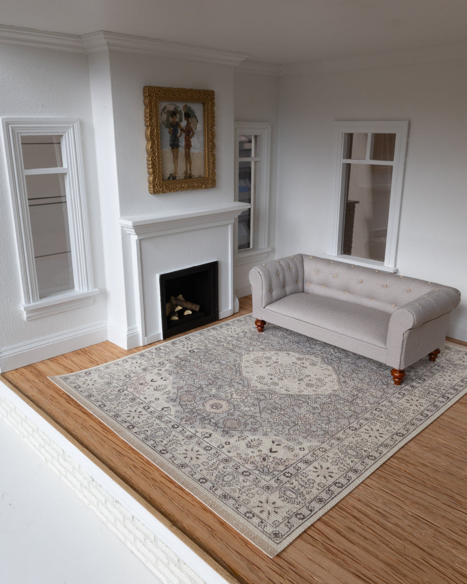 Modern Moody Dollhouse Rug - Miniature 1:12 Scale - Life In A Dollhouse ...