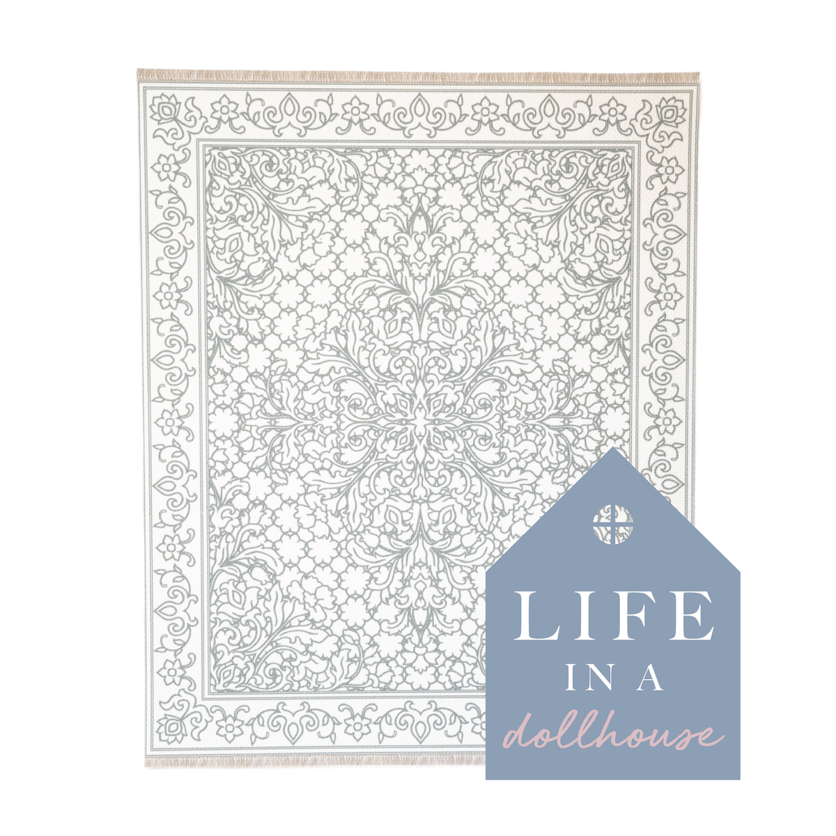 Modern Moody Dollhouse Rug - Miniature 1:12 Scale - Life In A Dollhouse ...