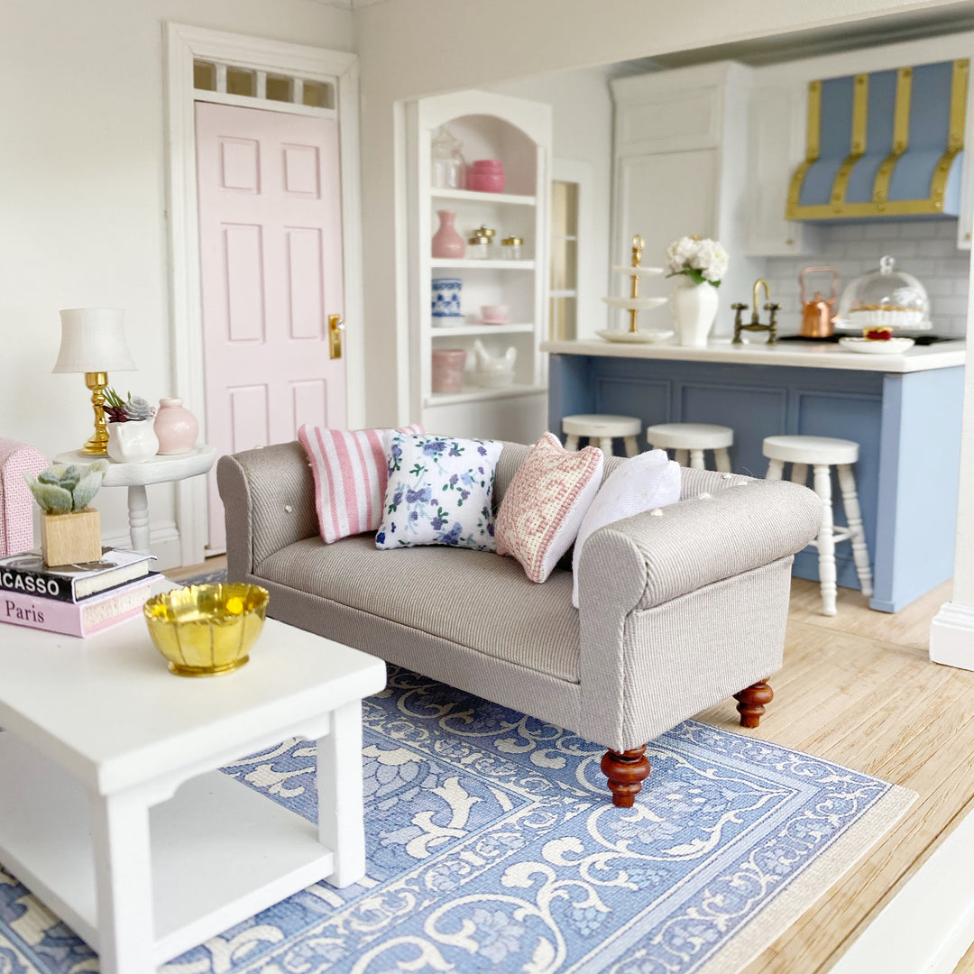 Audrey Dollhouse Rug in Blush Pink - Life In A Dollhouse Shop