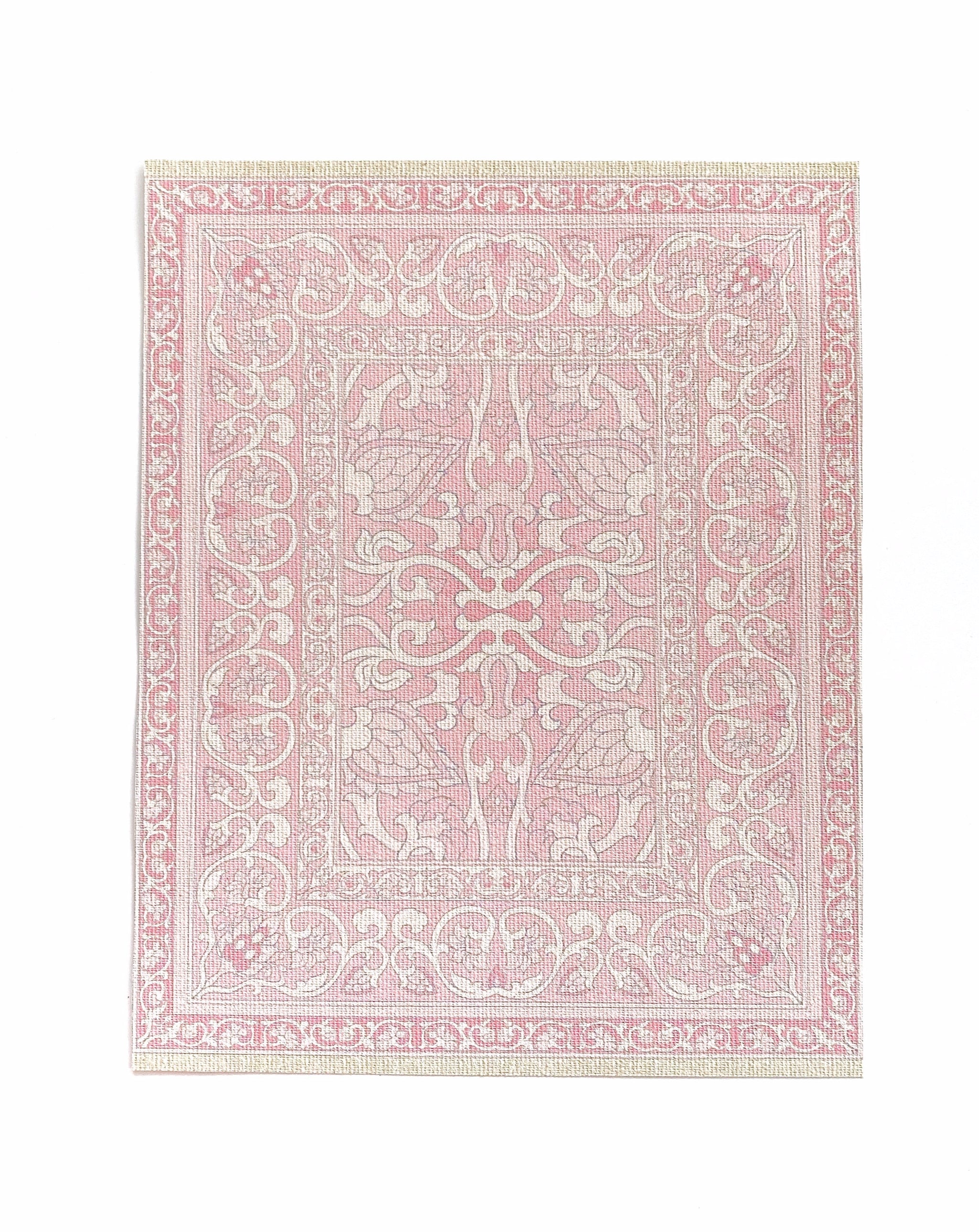 Audrey Dollhouse Rug in Blush Pink - Life In A Dollhouse Shop